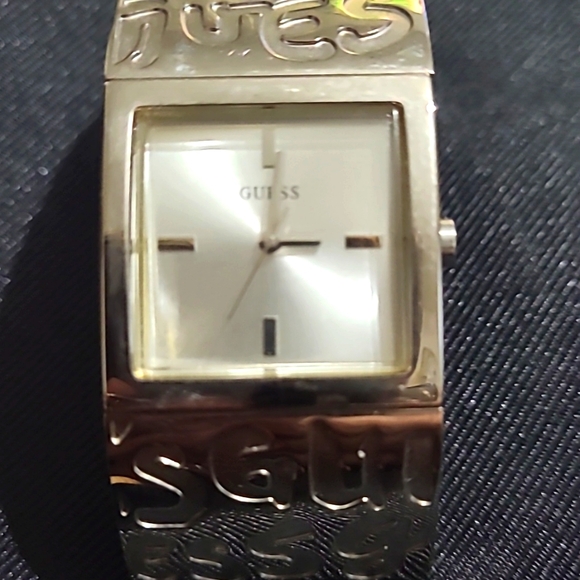 Guess | Accessories | Guess Watch Silver Tone Stainless Steel Logo ...